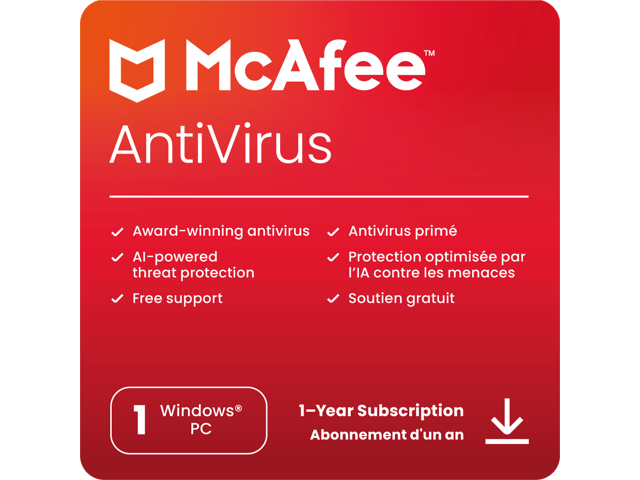 Click here for McAfee AntiVirus 1-PC - 1 Year Subscription [Digit... prices