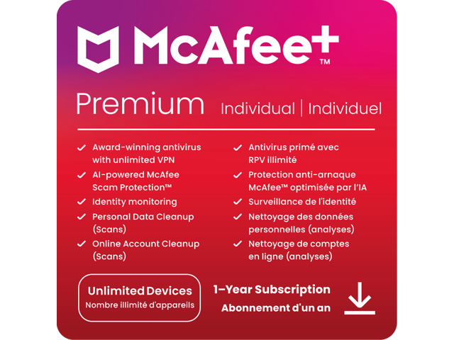 Click here for McAfee+ Premium - Individual (Windows/Mac/Android/... prices