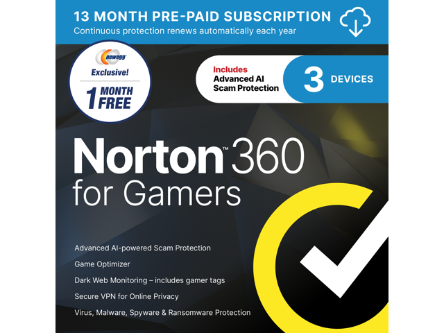Click here for Norton 360 for Gamers for 3 Devices  13 Month Subs... prices