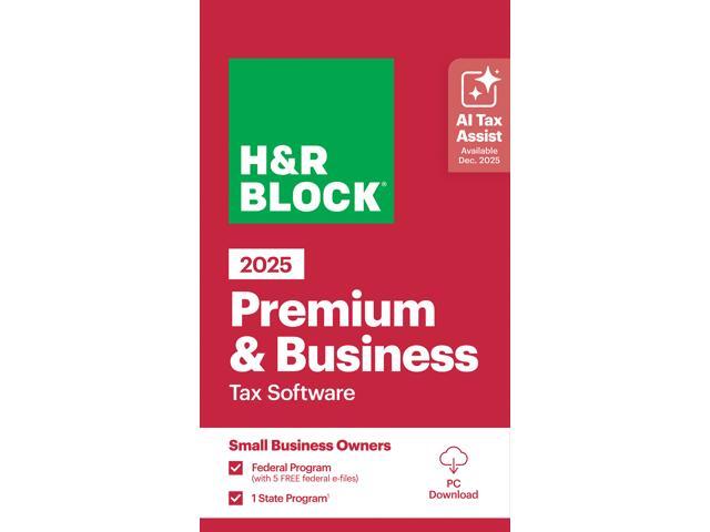Click here for H & R Block Tax Software Premium & Business 2025... prices