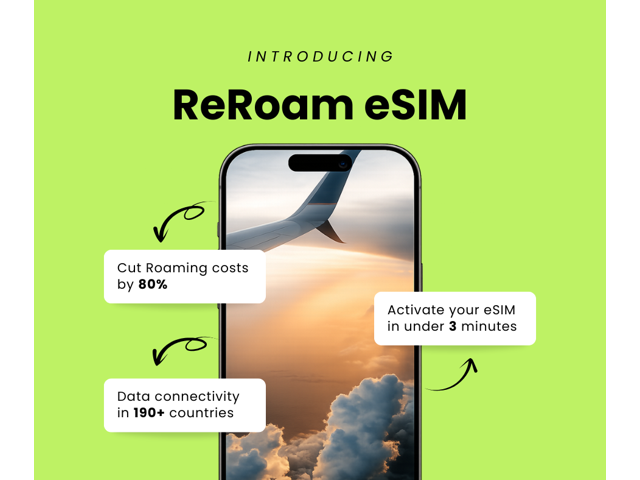 Click here for $100 ReRoam eSim Gift-Card (Digital Download) prices