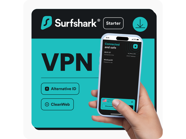 Click here for SurfShark Starter Service 1-Year subscription [Dig... prices