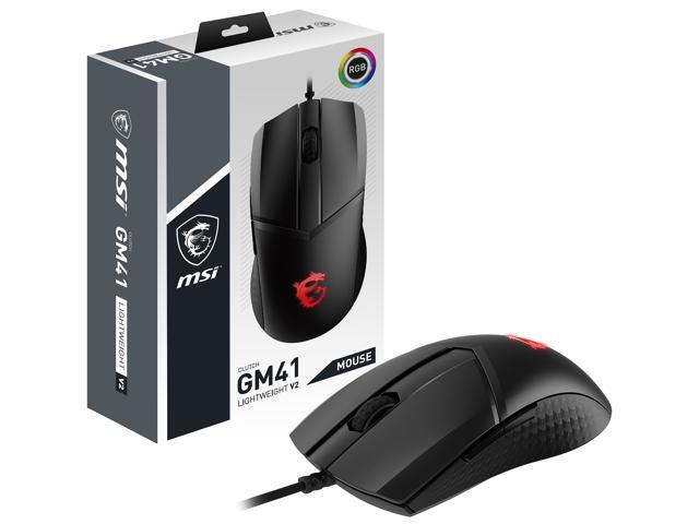 Msi Clutch GM41 Lightweight V2 Wired Gaming Mouse - black