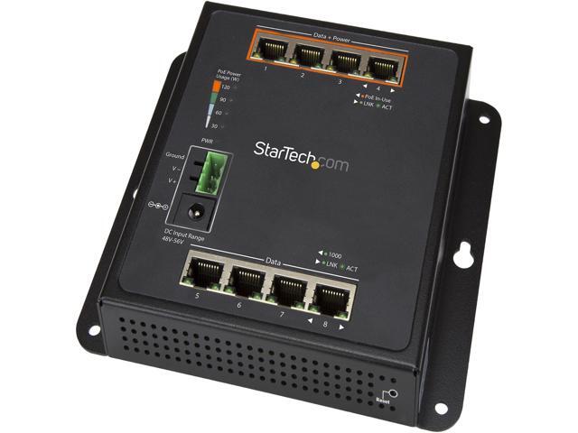 Click here for StarTech. com Industrial 8 Port Gigabit PoE Switch... prices