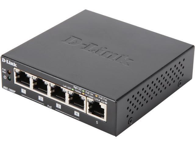Click here for D-Link DGS-1005P 5-Port Gigabit Metal Desktop Swit... prices