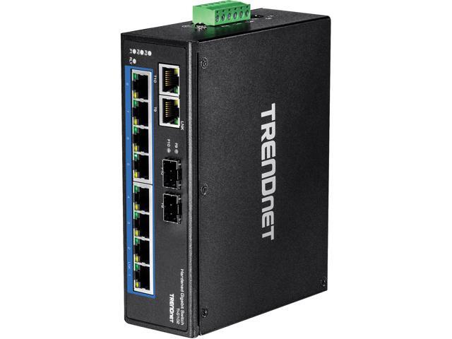 Click here for TRENDnet 10-Port Hardened Industrial Gigabit DIN-R... prices