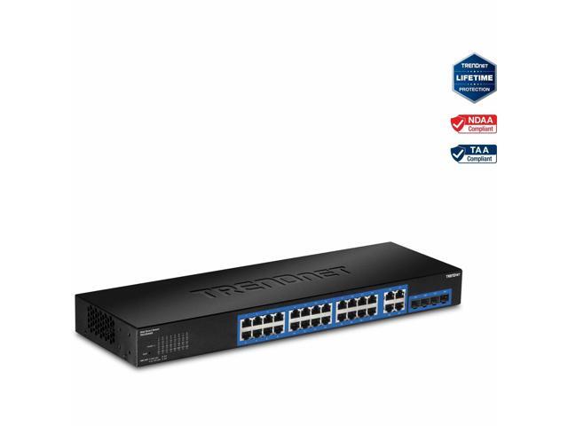 Click here for TRENDnet 28-Port Gigabit Web Smart Switch; 24 x Gi... prices