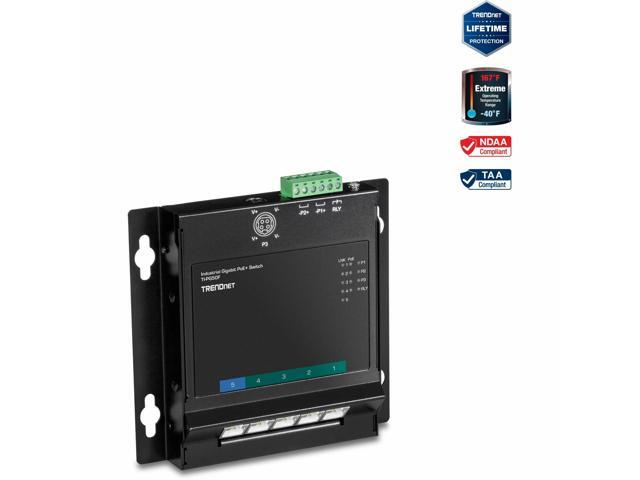 Click here for TRENDnet 5-Port Industrial Gigabit PoE+ Wall-Mount... prices