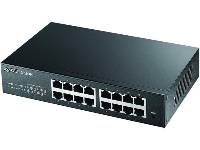 Click here for ZyXEL GS1900-16 Fanless 16 Port Smart 10/100/1000M... prices