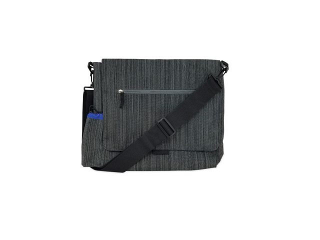 Click here for So-Mine Charcoal / Cobalt Fabric Casual Messenger... prices