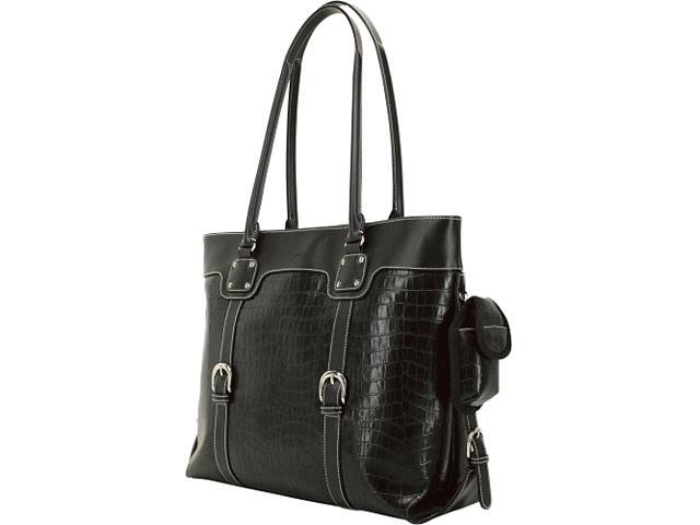 Click here for Mobile Edge 15.4 Black Faux-Croc Signiture Tote No... prices