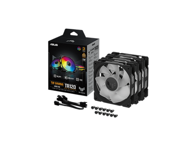 Click here for ASUS TUF Gaming TR120 ARGB Reverse Fan - Black - T... prices