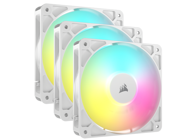 Click here for CORSAIR RS120 ARGB PWM 120mm Fans Triple Pack - Wh... prices