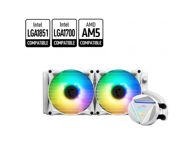 Click here for MSI MAG Core Liquid 240R V2 White AIO Liquid CPU C... prices