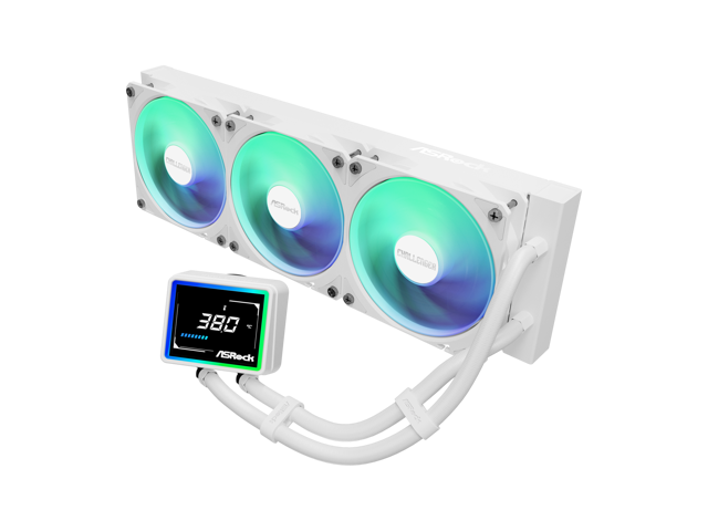 Click here for ASRock AIO Challenger White 360 Digital 27mm radia... prices
