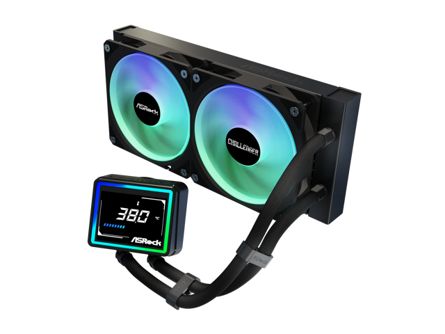 Click here for ASRock AIO Challenger 240 Digital 27mm radiator  3... prices