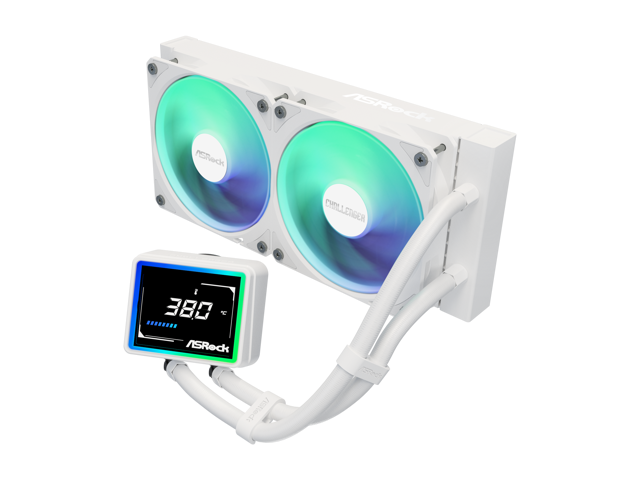 Click here for ASRock AIO Challenger White 240 Digital 27mm radia... prices