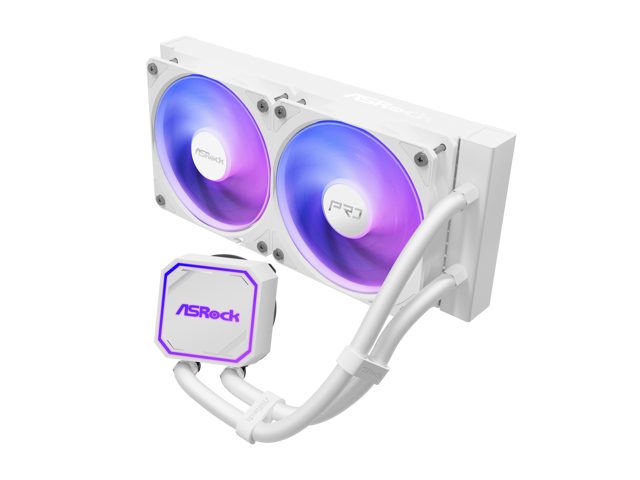 Click here for ASRock AIO Pro White 240 ARGB 27mm radiator  ARGB... prices