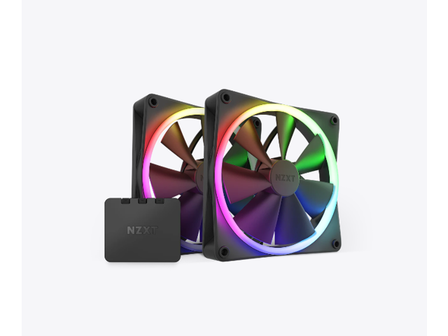 Click here for NZXT Aer F140 RGB Black Twin Pack - 2x Fan & RGB L... prices