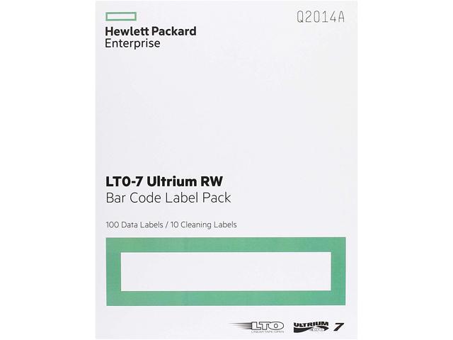 Click here for HPE LTO-7 Ultrium RW Bar Code Label Pack prices