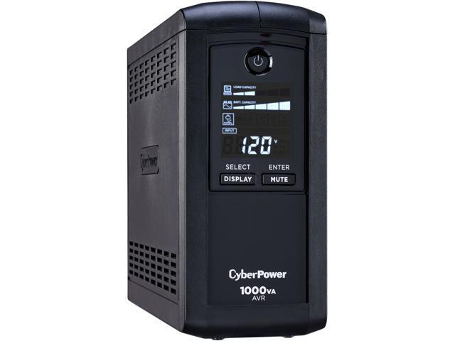 CyberPower CyberPower CP1000AVRLCD Intelligent Lcd Series Computer Battery Backup  1000VA / 600W Ups  9 Outlets / Usb & Serial Ports