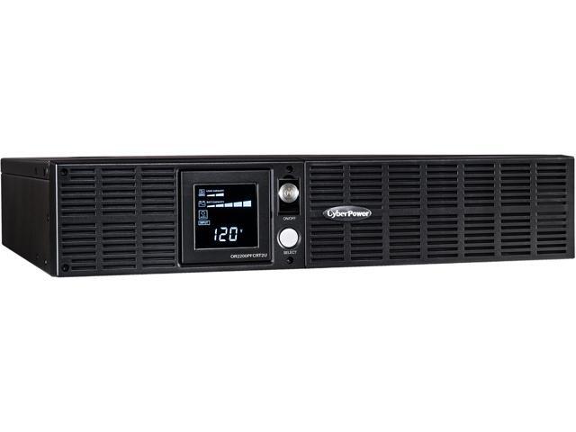 CyberPower OR2200PFCRT2U PFC Sinewave UPS Systems - 2000VA/1540W  120 VAC  NEMA 5-20P  2U  Rack / Tower  Sine Wave  8 Outlets  LCD  PowerPanel...