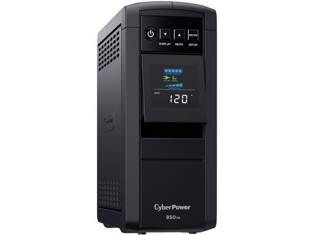 CyberPower CP850PFCLCD PFC Sinewave UPS Systems - 850VA/510W  120 VAC  NEMA 5-15P  Mini-Tower  Sine Wave  10 Outlets  LCD  PowerPanel