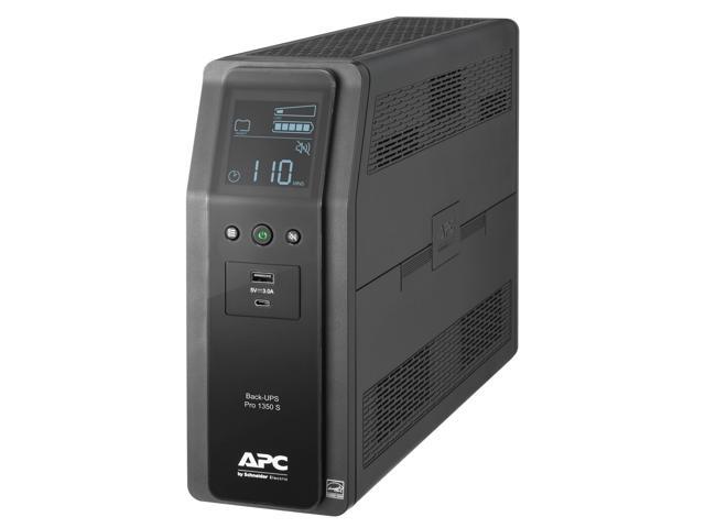 APC BR1350MS Back-UPS Pro  1350VA/810W  Tower  120V  10x NEMA 5-15R outlets  Sine Wave  AVR  USB Type A + C ports  LCD  User Replaceable Battery -...