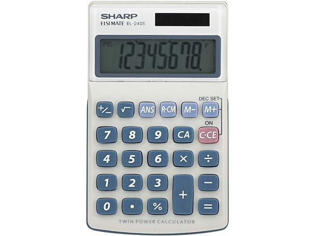 Click here for SHARP EL-240SB Twin-Powered Basic Hand-Held Calcul... prices