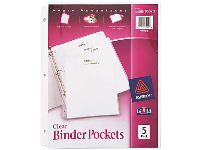 Click here for Avery AVE75243 Binder Pockets  3-Hole Punched  9 1... prices
