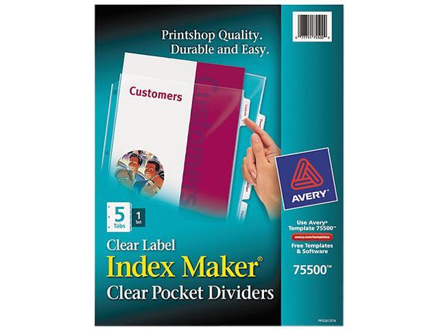 Click here for Avery 75500 Index Maker Clear Label Three-Hole Pun... prices