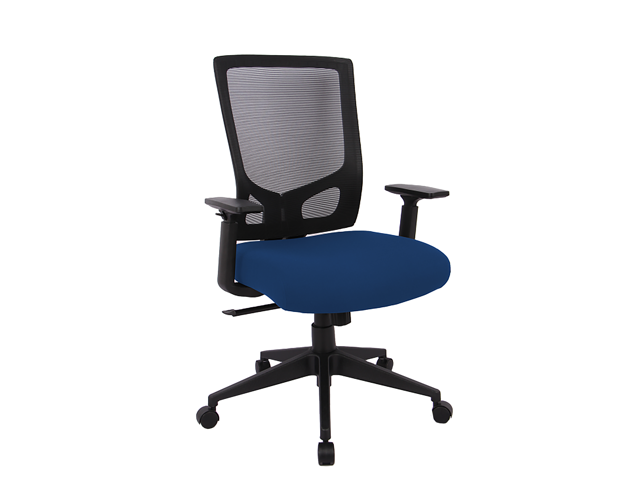 Click here for Brassex Office Chair - Black / Blue (2818-BL) prices