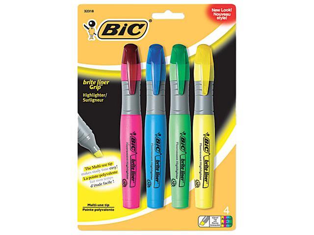 Click here for BIC BLMGP41-ASST Brite Liner Grip XL Highlighter... prices