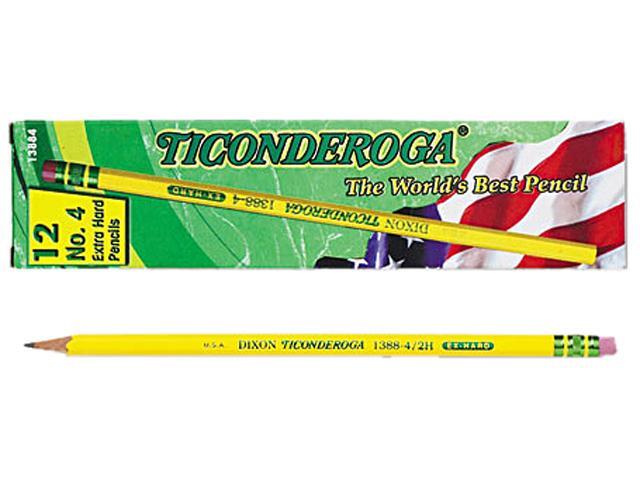 Click here for Dixon 13884 Ticonderoga Woodcase Pencil  2H #4  Ye... prices