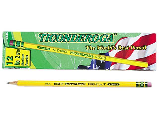 Click here for Dixon 13885 Ticonderoga Woodcase Pencil  F #2.5  Y... prices