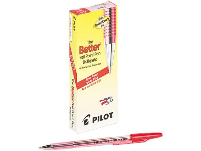 Click here for Pilot 37011 Better Ballpoint Stick Pen  Red Ink  F... prices