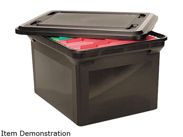 Click here for Advantus 34052 File Tote Storage Box w/Lid  Legal/... prices