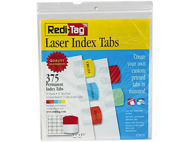 Click here for Redi-Tag 39020 Laser Printable Index Tabs  1 1/8 x... prices