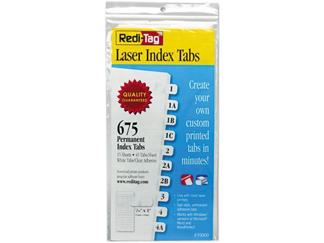 Click here for Redi-Tag 39000 Laser Printable Index Tabs  7/16 x... prices