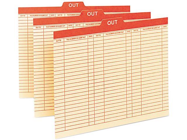 Click here for Smead 51910 Charge-Out Record Guides  1/5 Red OUT... prices