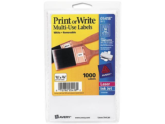 Click here for Avery 05418 Print or Write Removable Multi-Use Lab... prices