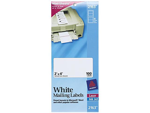 Click here for Avery 2163 Laser/Inkjet Mailing Labels  Mini-Sheet... prices