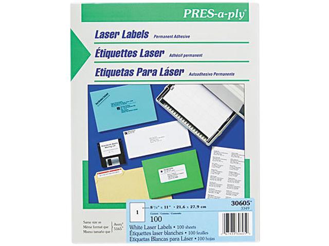 Click here for PRES-a-ply Laser Full-Sheet Labels 8 1/2 x 11 Whit... prices