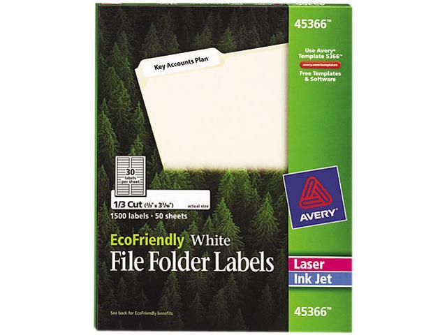 Click here for Avery 45366 EcoFriendly Labels  2/3 x 3-7/16  Whit... prices