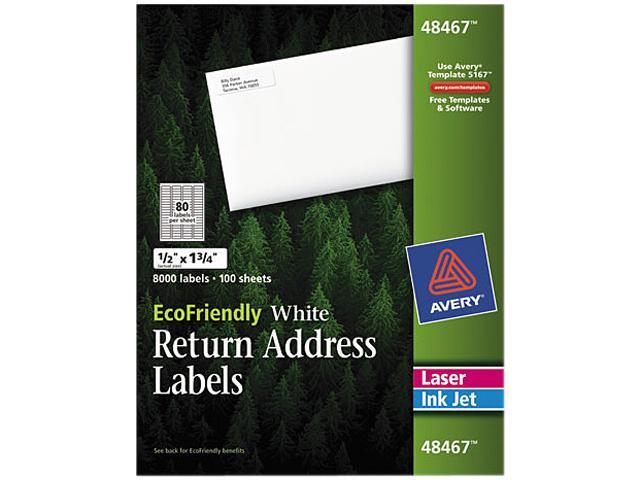 Click here for Avery 48467 EcoFriendly Labels  1/2 x 1-3/4  White... prices