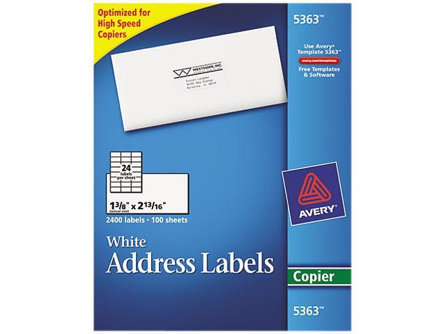 Click here for Avery 5363 Self-Adhesive Address Labels for Copier... prices