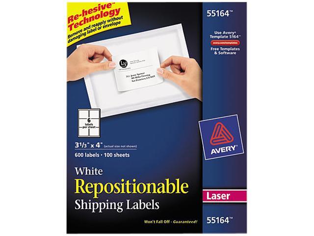 Click here for Avery 55164 Re-hesive Laser Labels  3 1/3 x 4  Whi... prices