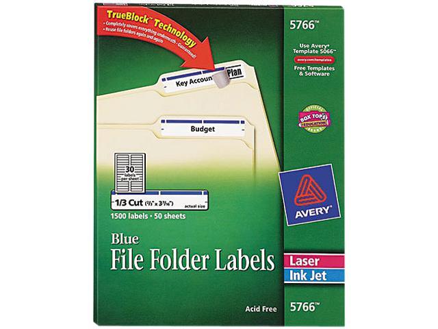 Click here for Avery 5766 Self-Adhesive Laser/Inkjet File Folder... prices