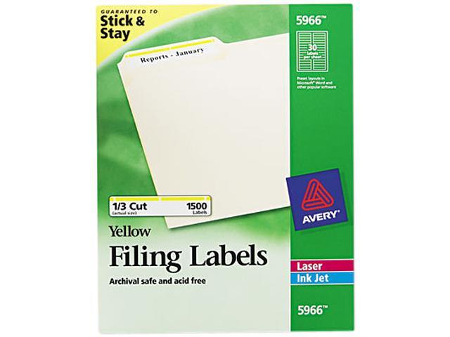 Click here for Avery 5966 Self-Adhesive Laser/Inkjet File Folder... prices