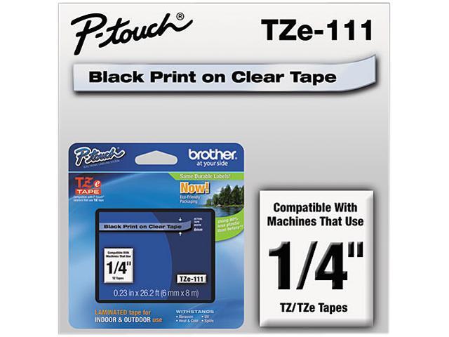 Click here for Brother TZE111TZe Standard Adhesive Laminated Labe... prices